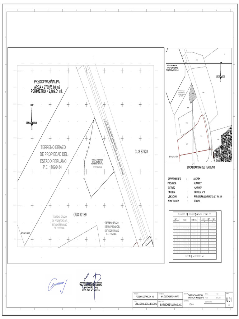 Plano Perimetrico Plano de Ubicacion y Plano de Locacalizacion | PDF