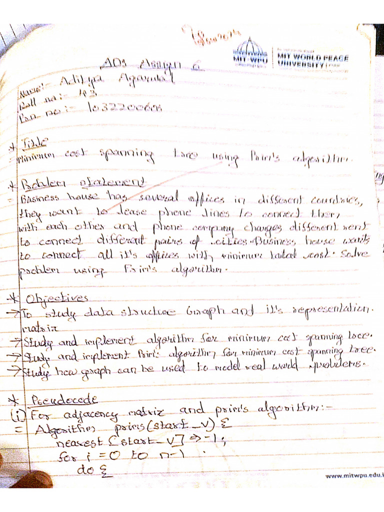 43.aditya Agarwal Cs ADS Assign 6 | PDF