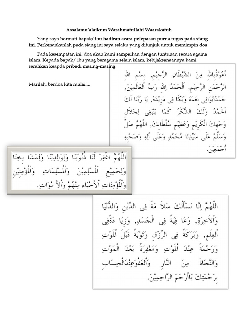 Doa Purna Tugas dalam Islam | PDF
