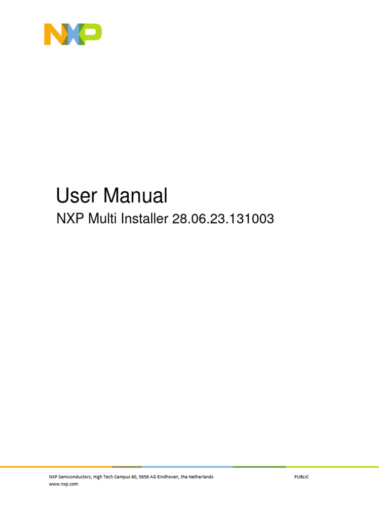 NXP Multi Installer User Manual | PDF | Computers | Technology ...