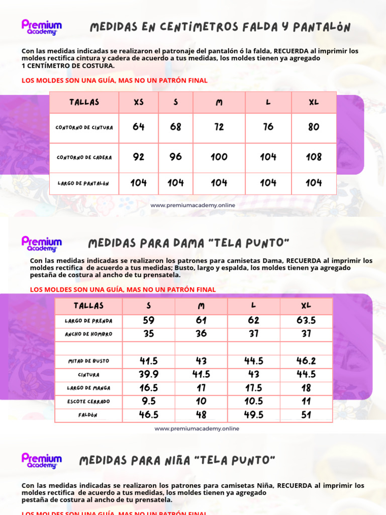 PDF Medidas para Subir Ropa Deportiva | PDF | Ropa | Moda