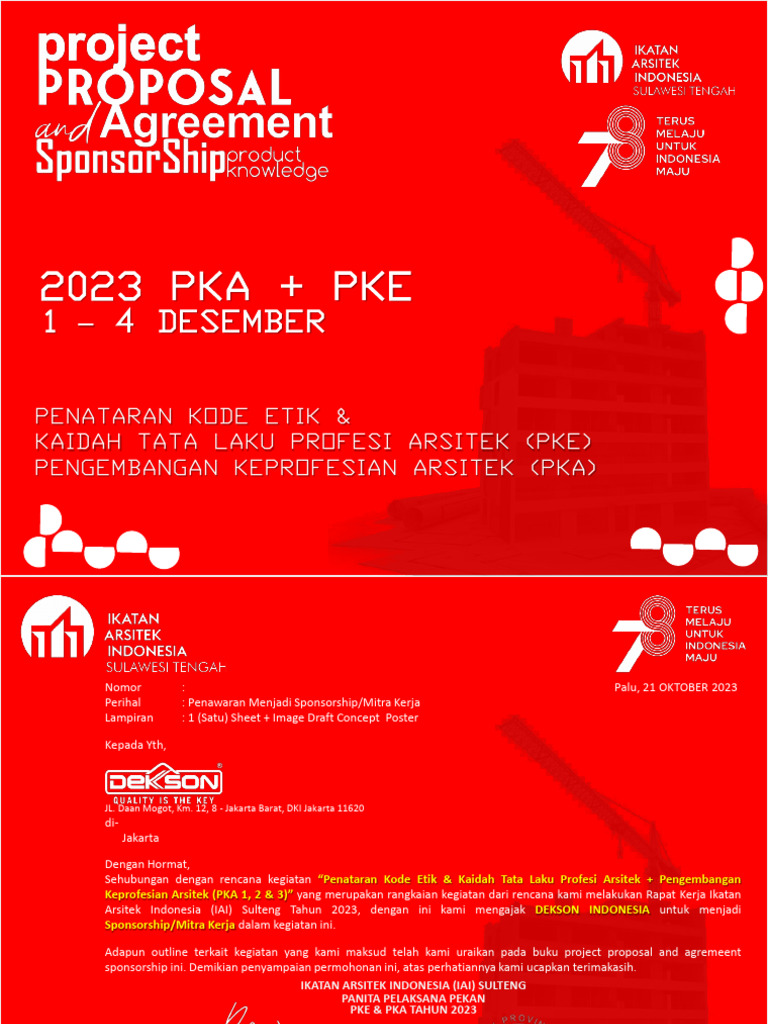 TES. Project Proposal PKE-PKA 2023 | PDF