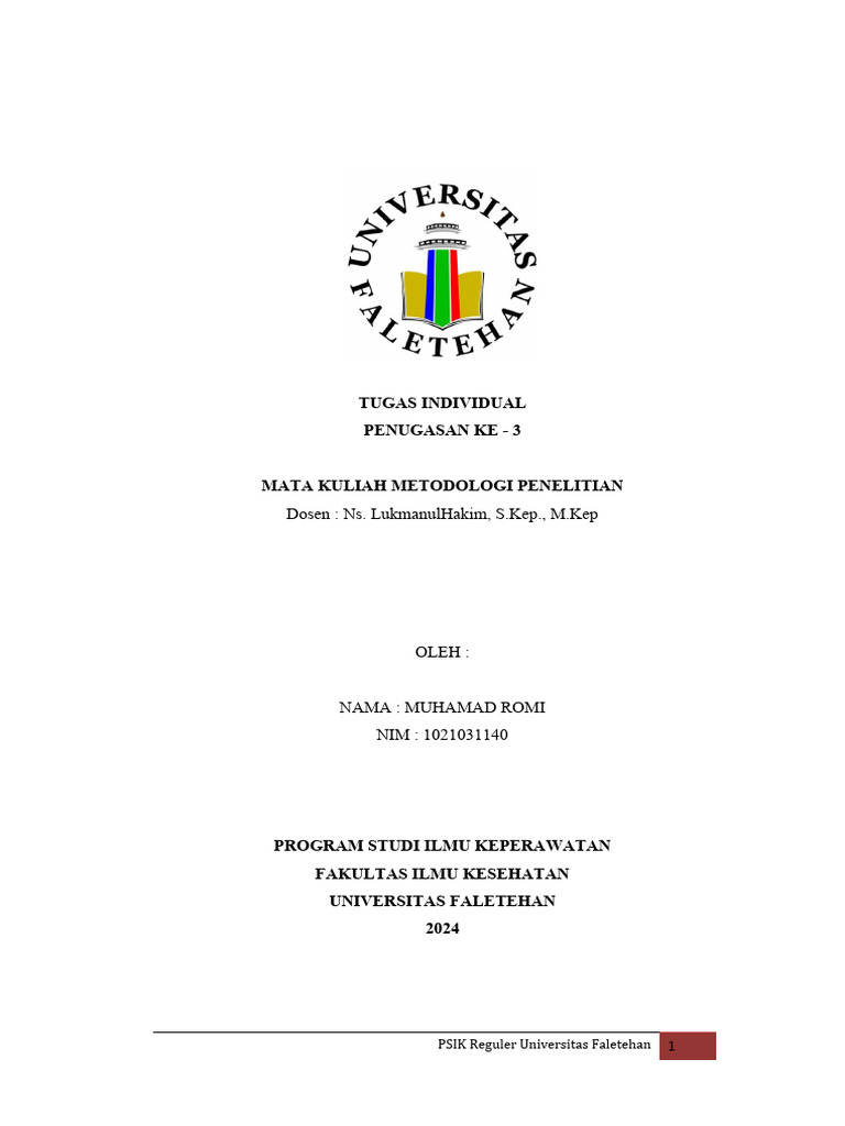 Muhamad Romi 1021031140 Metlit Tugas3 | PDF