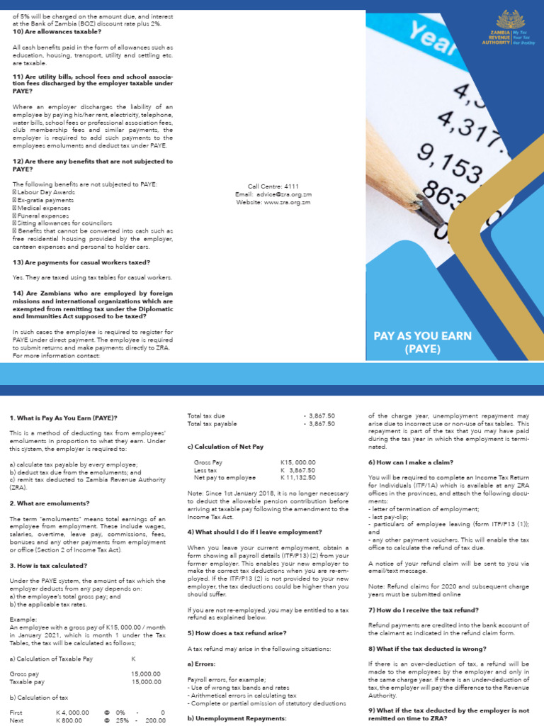 PAYE | PDF | Tax Refund | Taxes