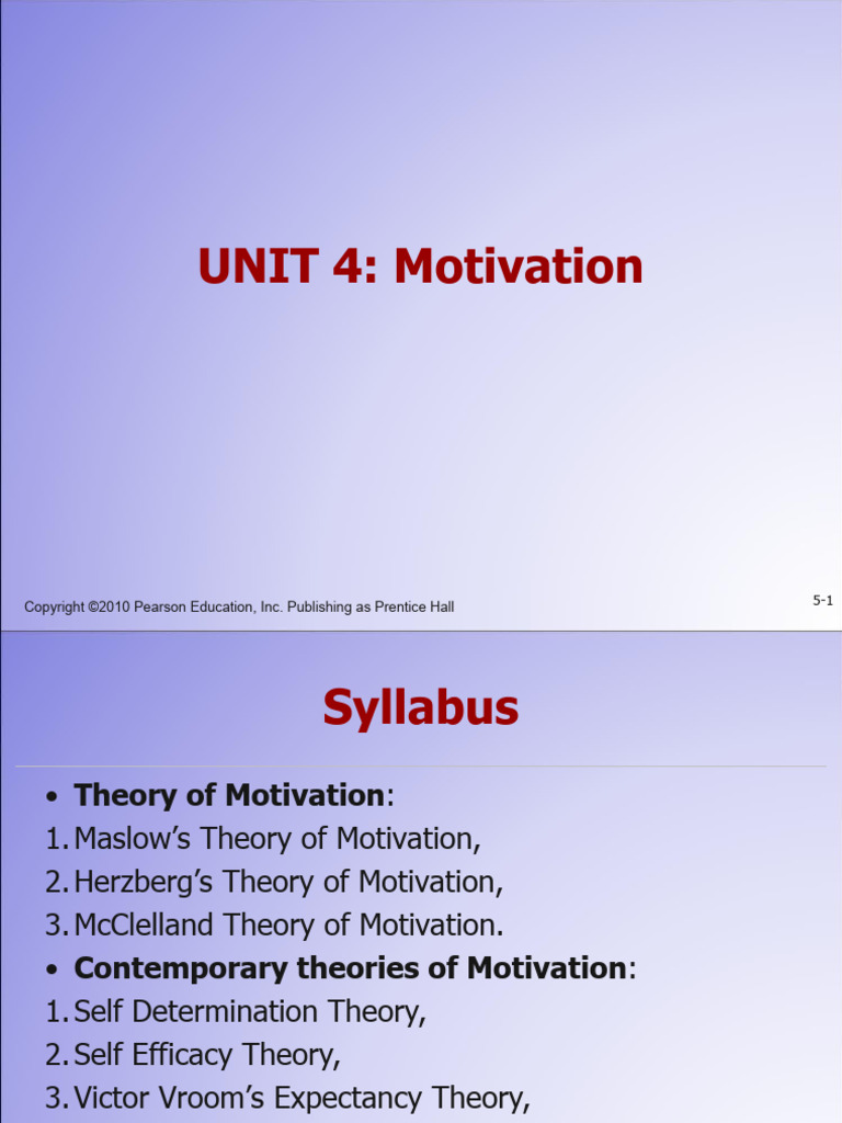 Theories of Motivation | PDF | Motivational | Motivation