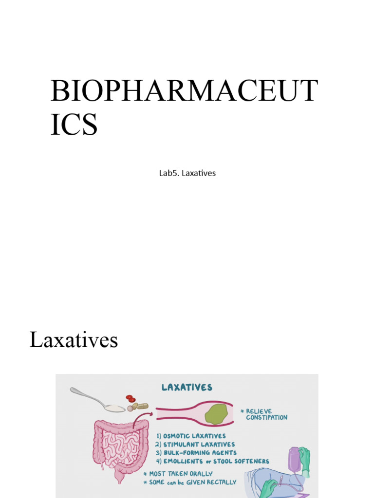 Lab 5 Laxative | PDF | Constipation | Digestive Diseases