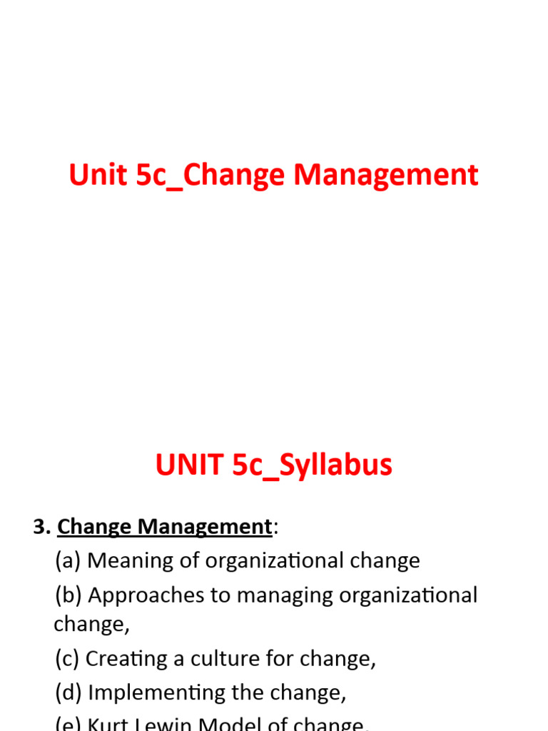 Change Management | PDF | Organization Development | Innovation