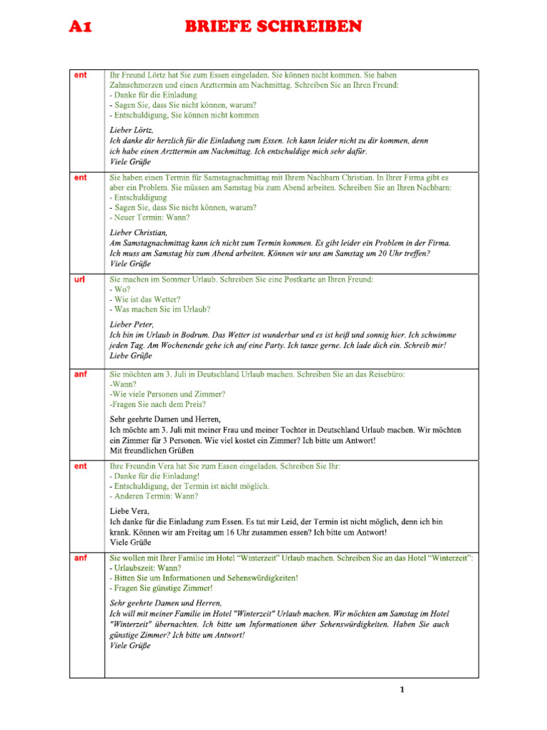 41 Bài Viết Thư A1 Mẫu | PDF