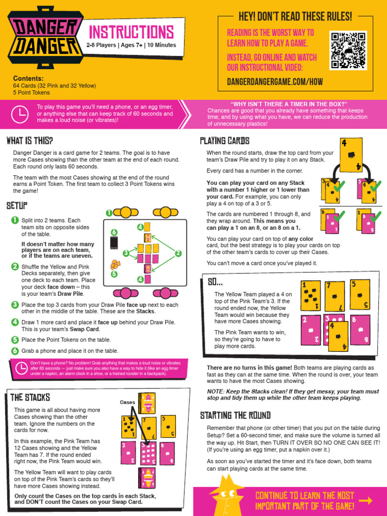 DANG-CORE Instructions 30NOV23 Web | PDF | Playing Cards | Card Games