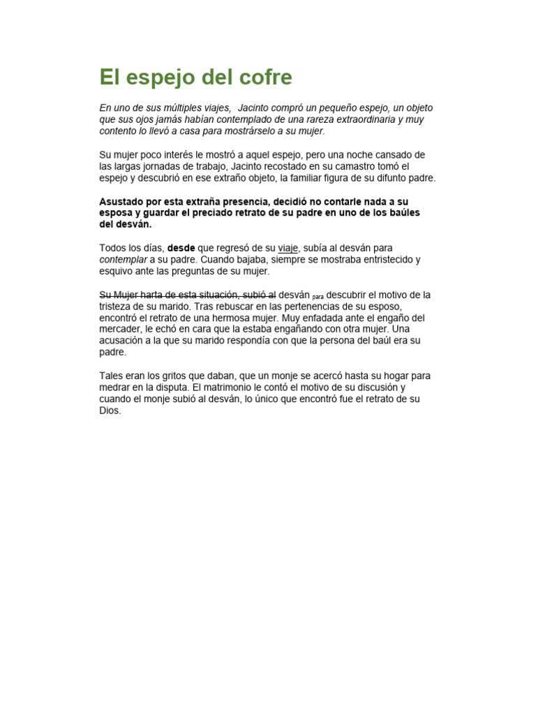 El Espejo Del Cofre | PDF