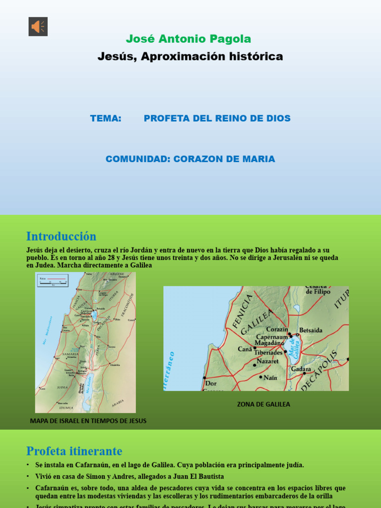 Jesus Profeta Del Reino de Dios | PDF | Jesús | Reinado y reino de dios