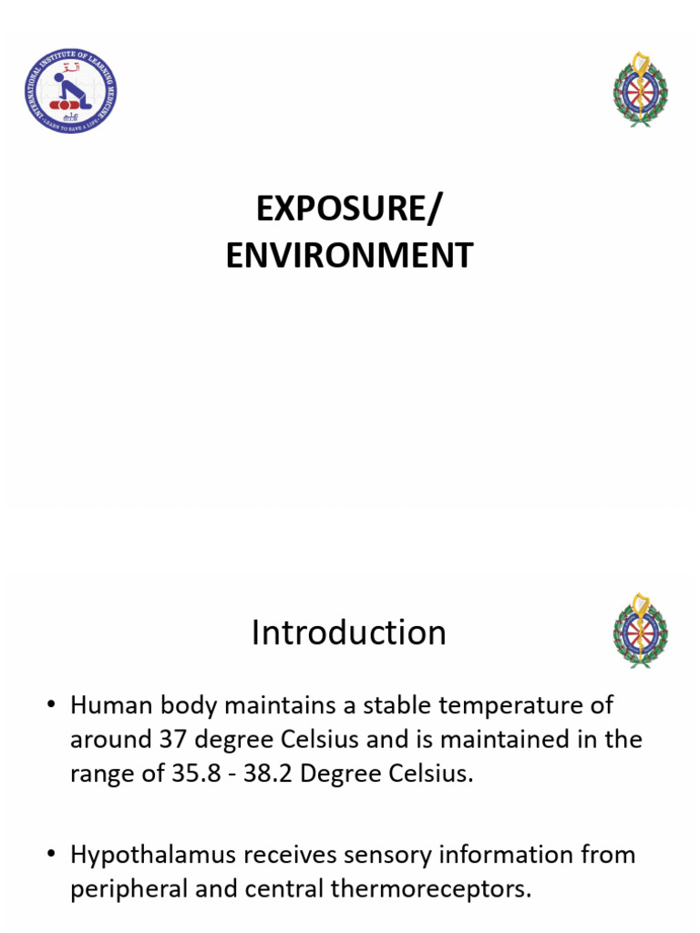 CHP 13 Exposure | PDF | Hypothermia | Transport Phenomena
