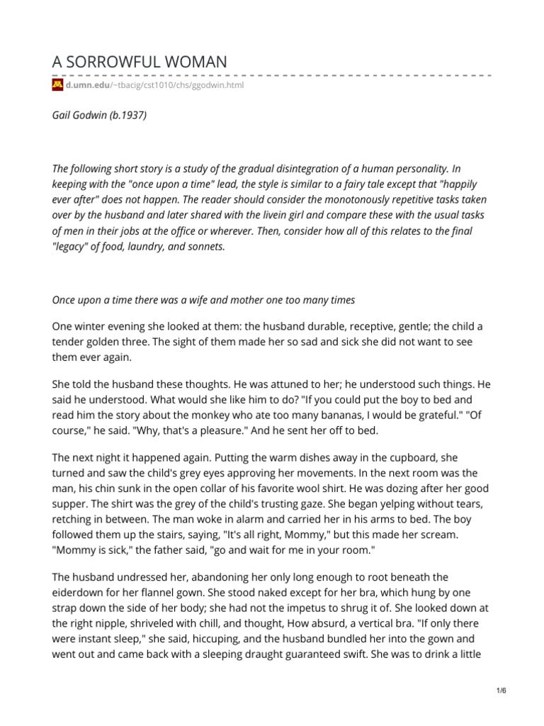 The Disintegration of a Woman's Identity | PDF