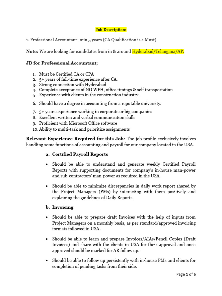 Pre-Interview Questionnaire - CA | PDF