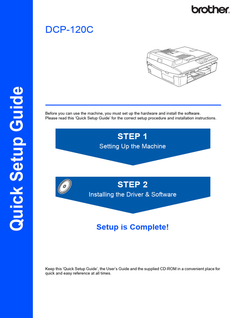 Brother DCP-120C - Printer Setup Manual | PDF | Microsoft Windows ...