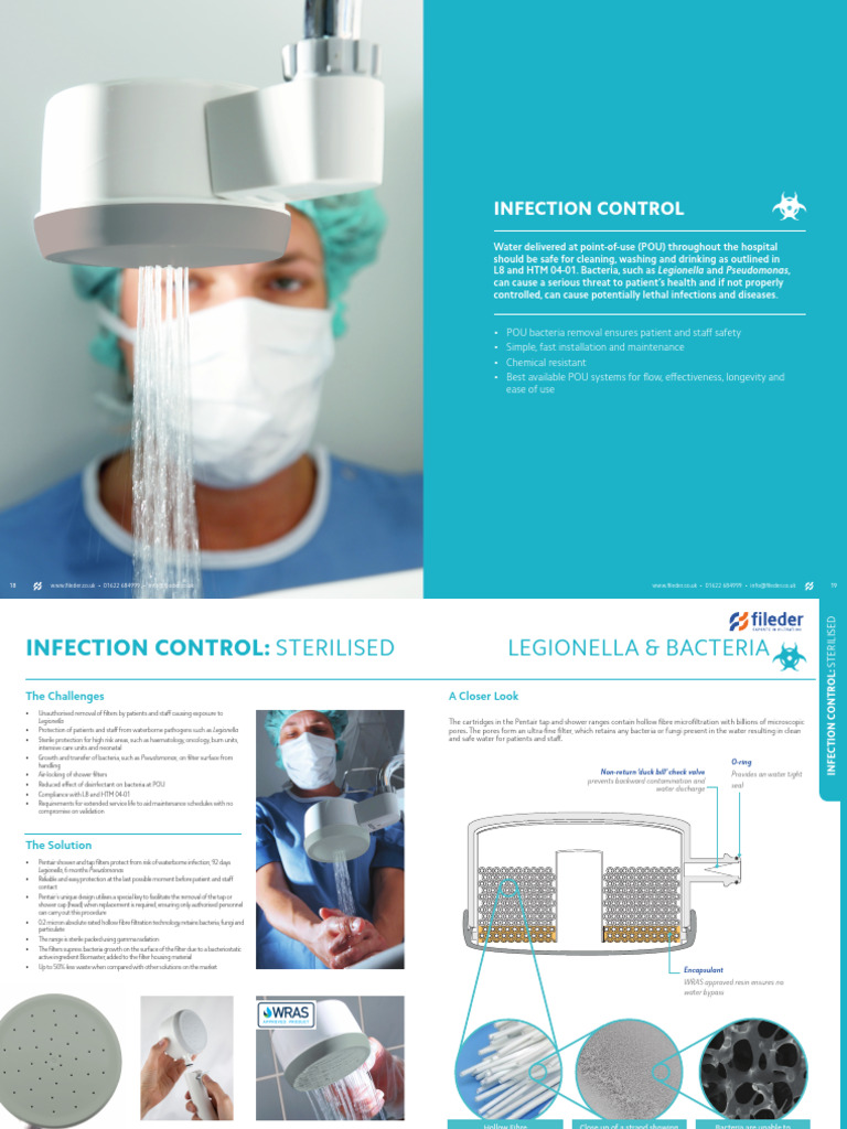 Medical ShowerandTap SAP | PDF | Sterilization (Microbiology) | Filtration