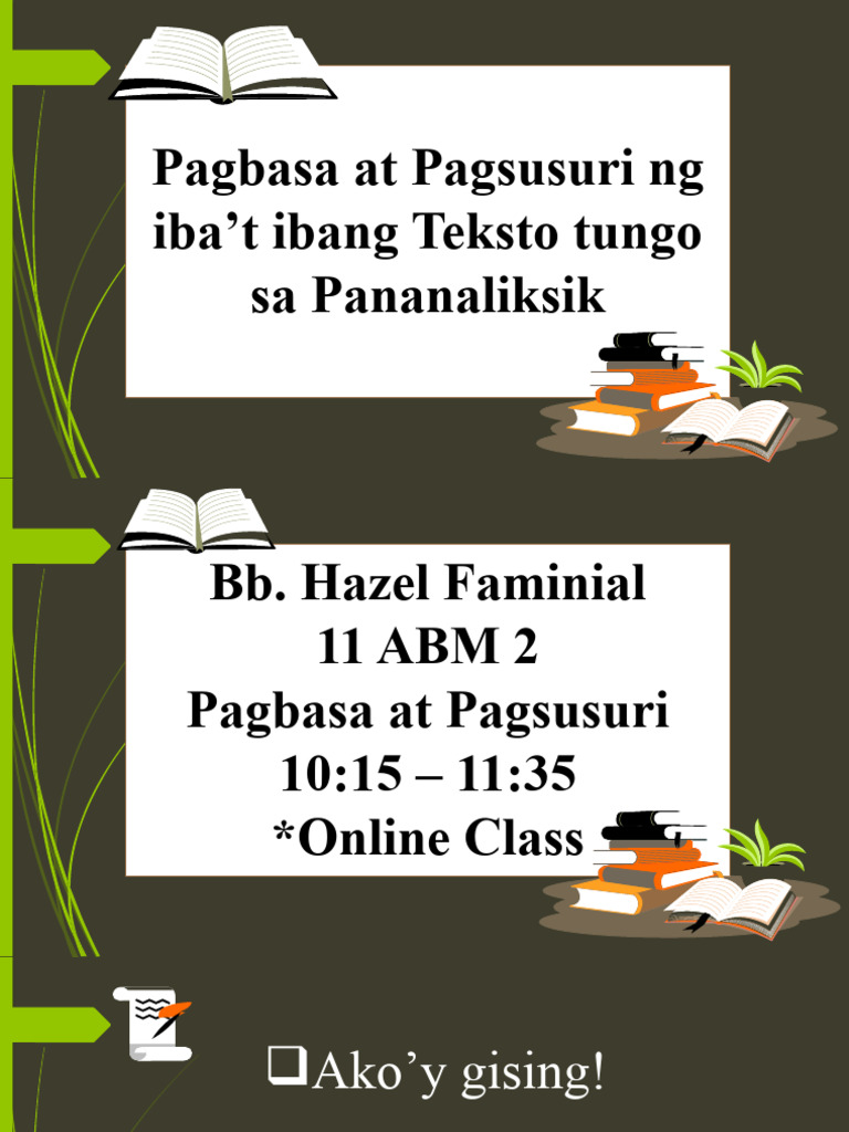 Pagsulat NG Tentatibong Balangkas | PDF Pagsulat NG Tentatibong Balangkas | PDF