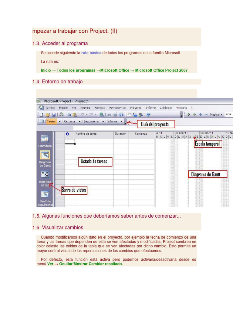 Microsoft Project | PDF | Calendario | Informática