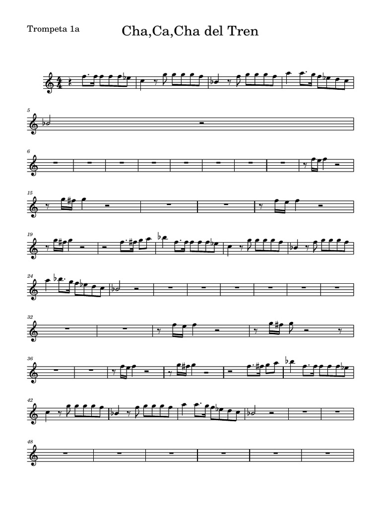 Cha Ca Cha Del Tren-Trompeta 1a | PDF