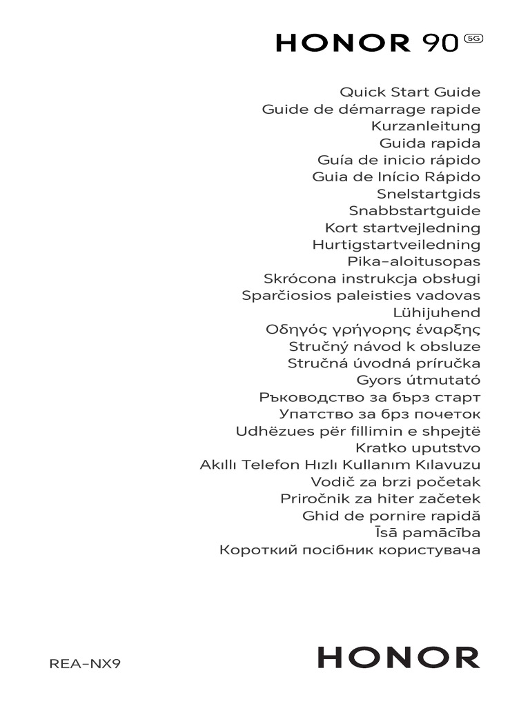 HONOR 90 Guia de Inicio Rapido - (Magic OS 7.1 - 01, REA-NX9, Es) | PDF | Waste