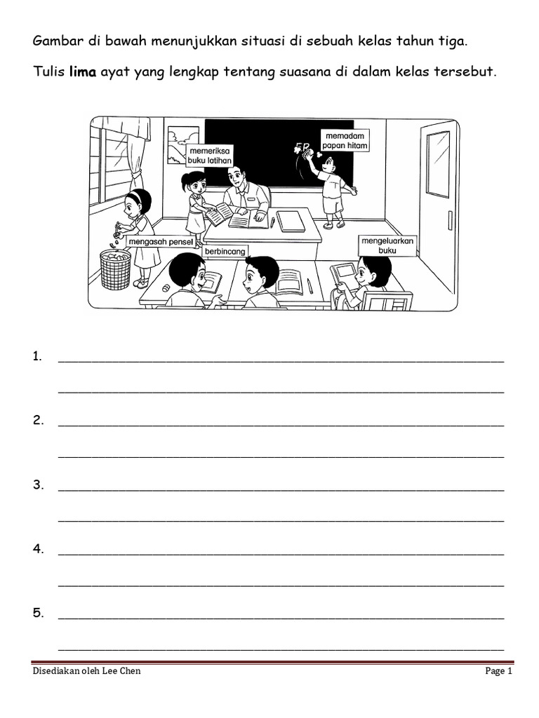 Bina Lima Ayat Berdasarkan Gambar | PDF