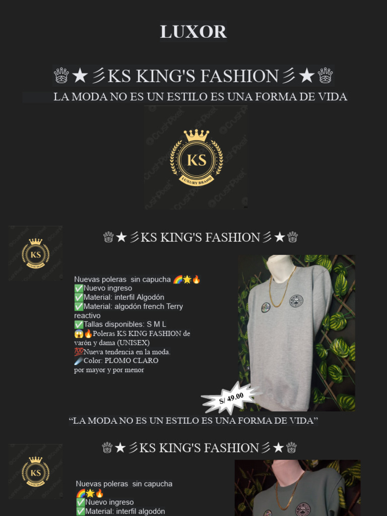 KS King Fashion La Casa de Moda | PDF | Estilo de vida