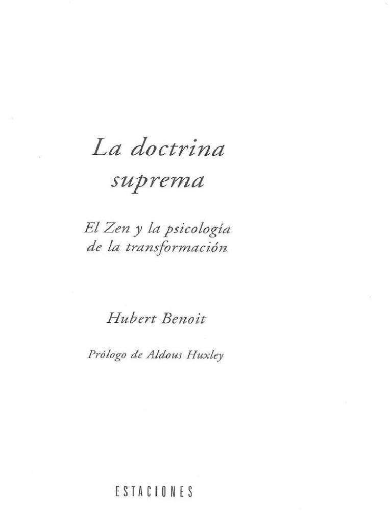 La Doctrina Suprema 1 | PDF