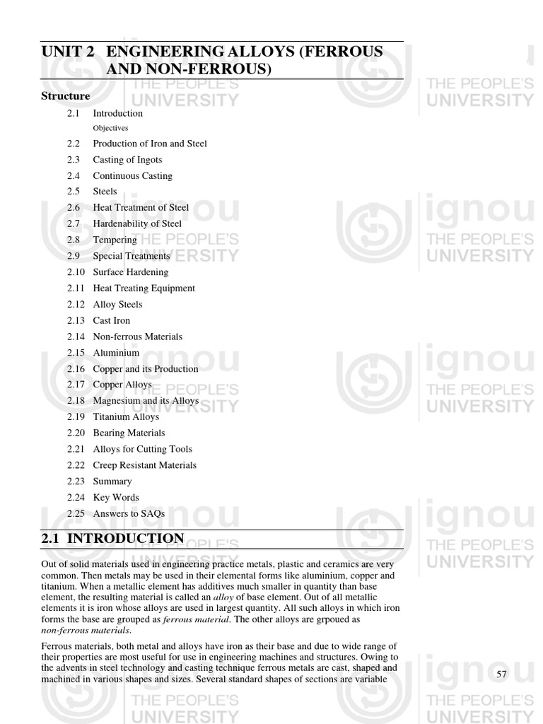 Unit 2 | PDF | Steel | Iron