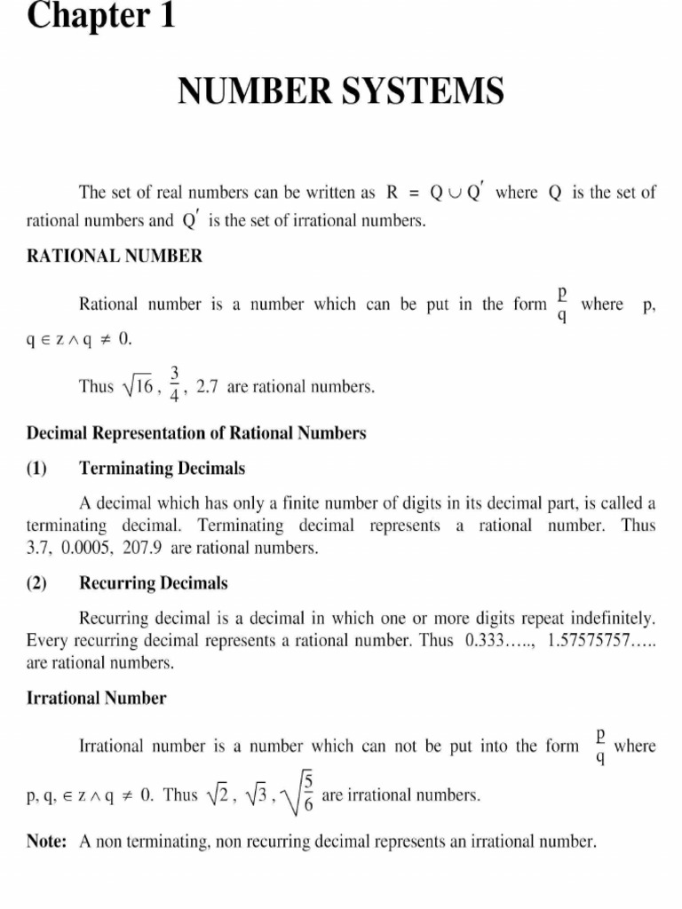 11th Class Maths Notes | PDF