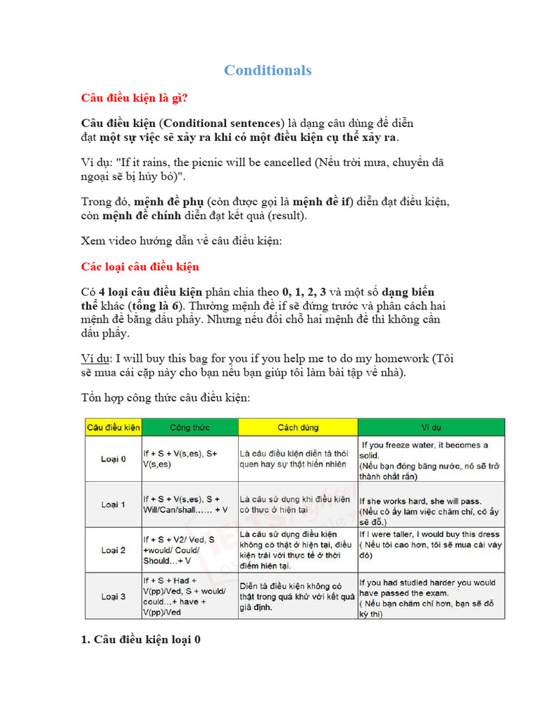 Conditionals | PDF