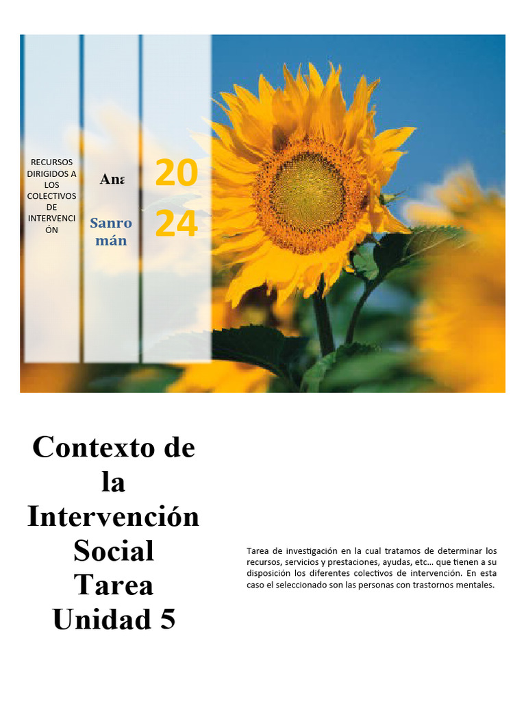 Tarefa Ud5 Contexto | PDF | Trastorno mental | Salud mental