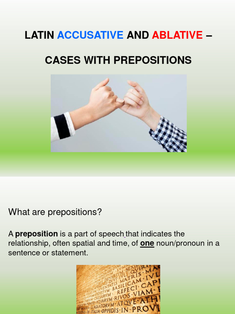 Latin Accusative & Ablative Cases | PDF | Language Arts & Discipline