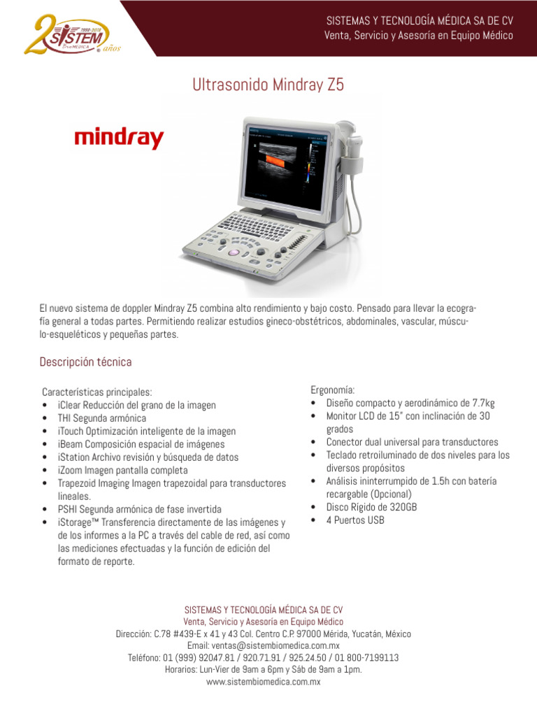 Mindray z5 | PDF