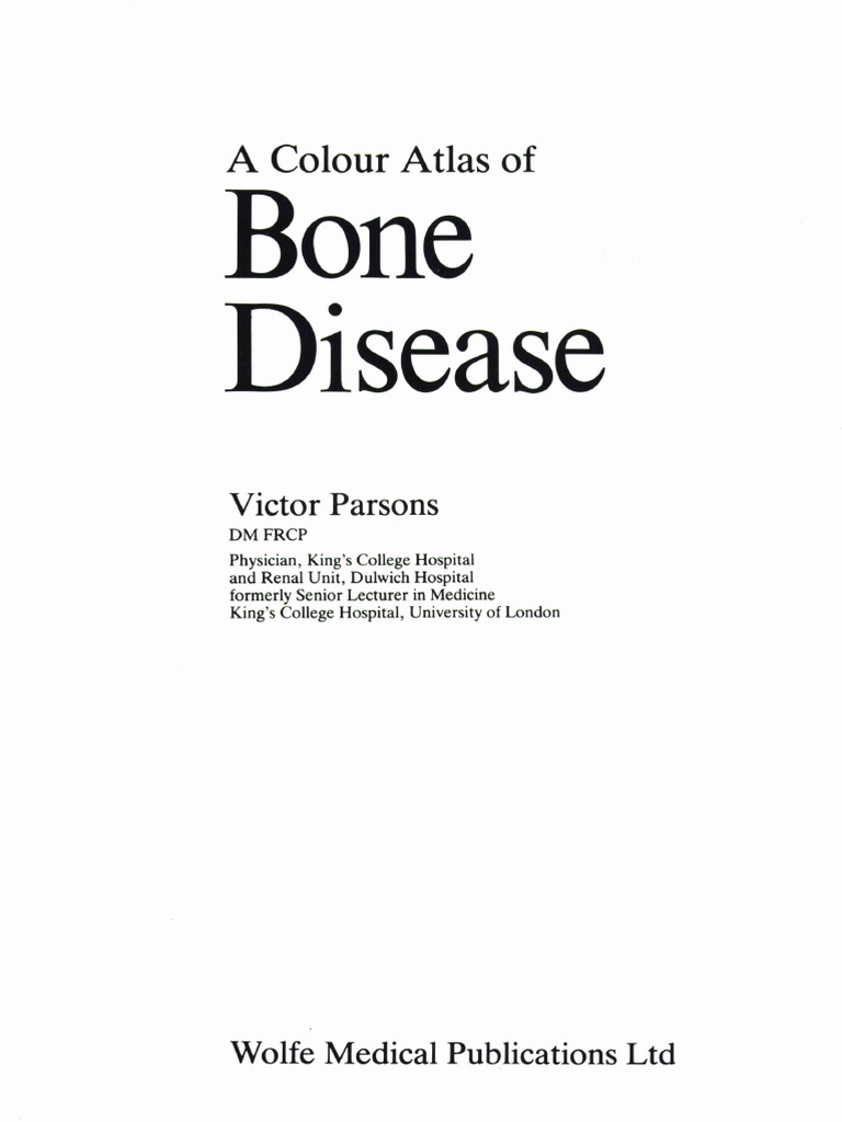 A Colour Atlas of Bone Disease | PDF | Bone | Calcium