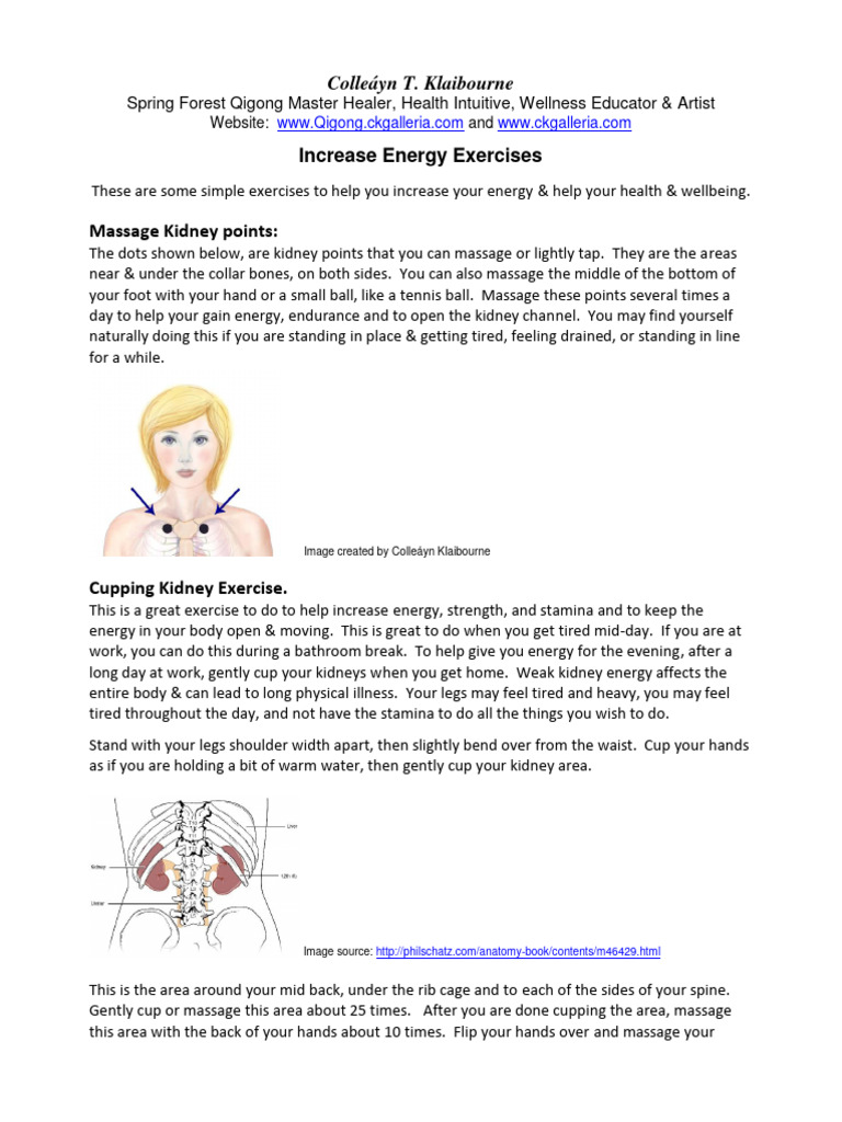Increase Energy Exercises For Qigong Content Upgrade 10.22.16 | PDF ...