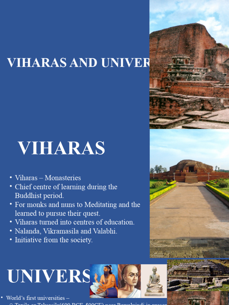 Viharas and Universities | Download Free PDF | Indian Philosophy | Indian Religions