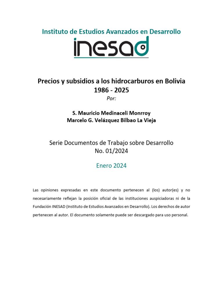 wp01 2024 | PDF | Subvención | Inflación