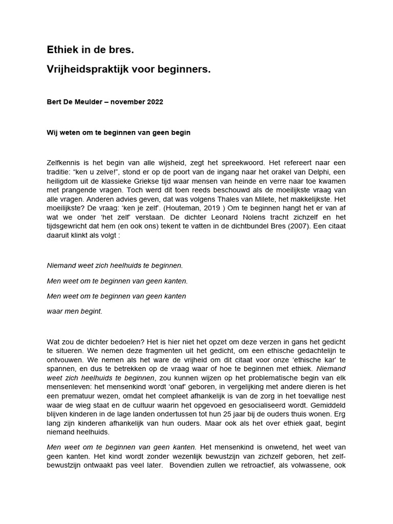 Ethiek Voor Absolute Beginners | PDF Ethiek Voor Absolute Beginners | PDF