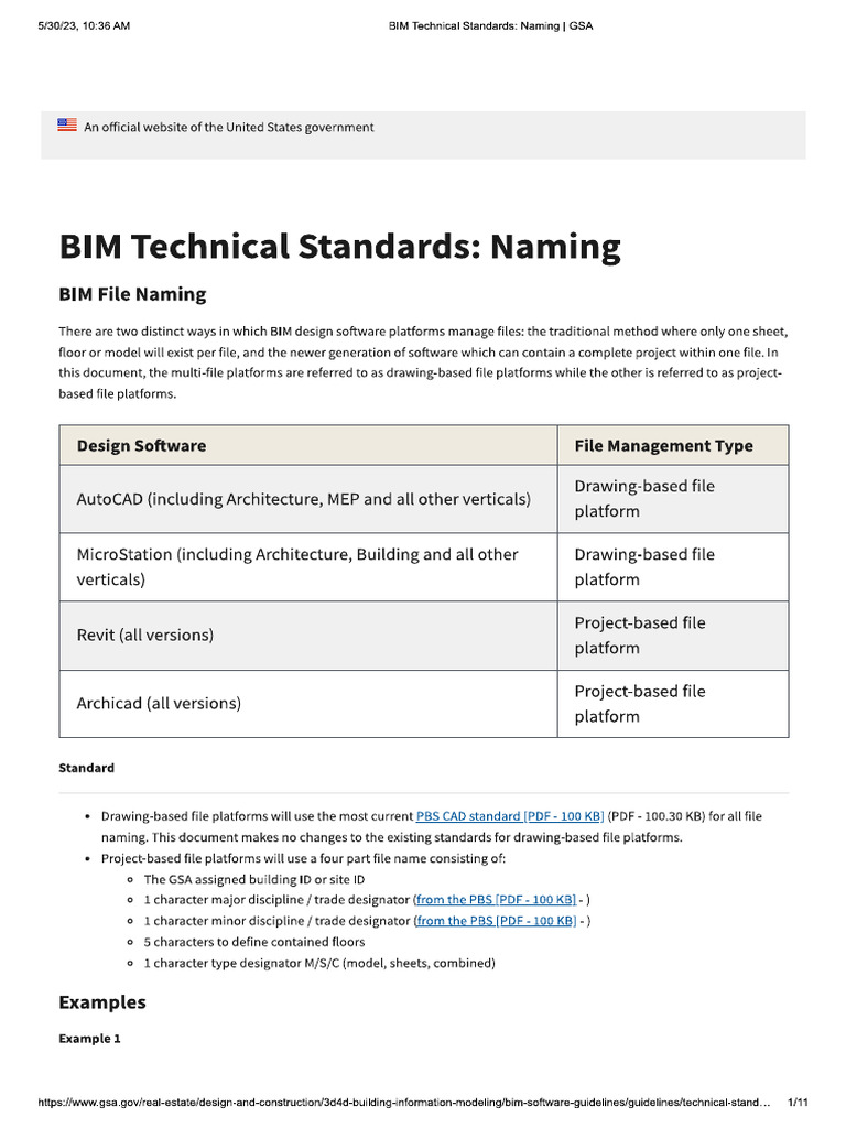 BIM Technical Naming Convention | PDF