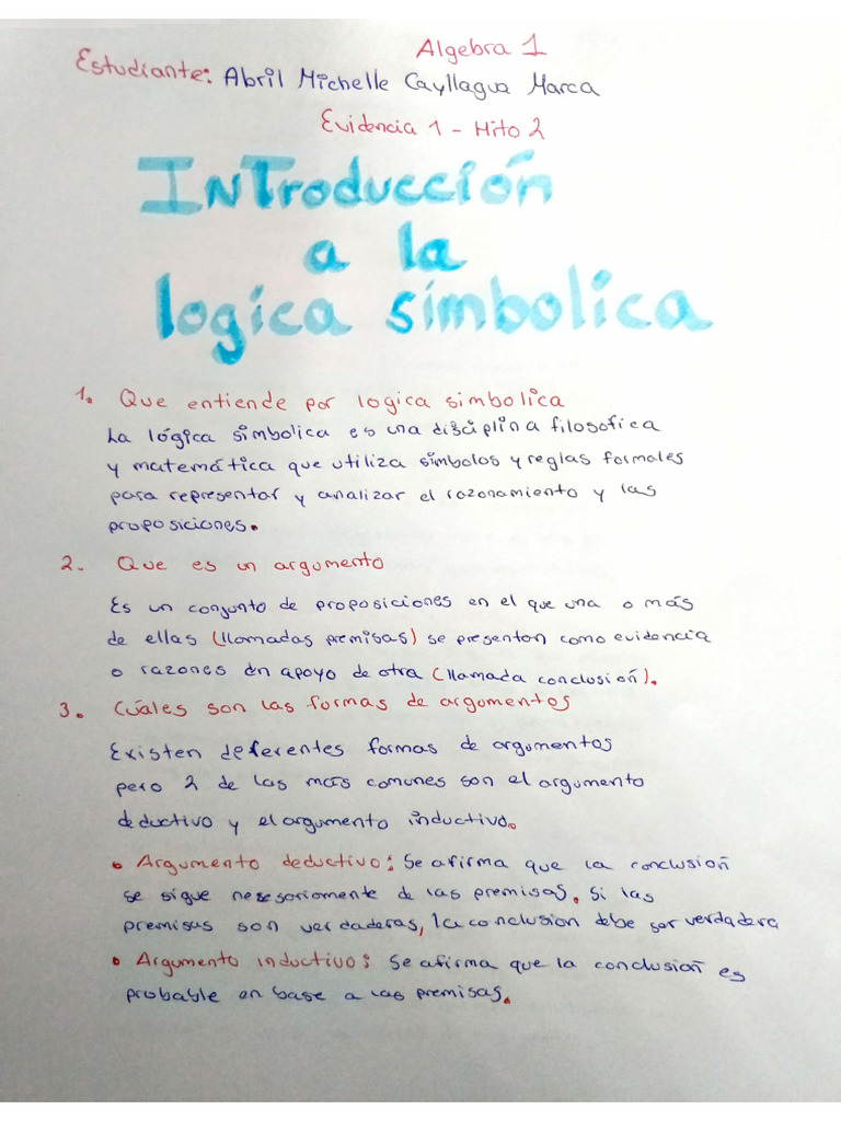 Lógica Símbolica | PDF