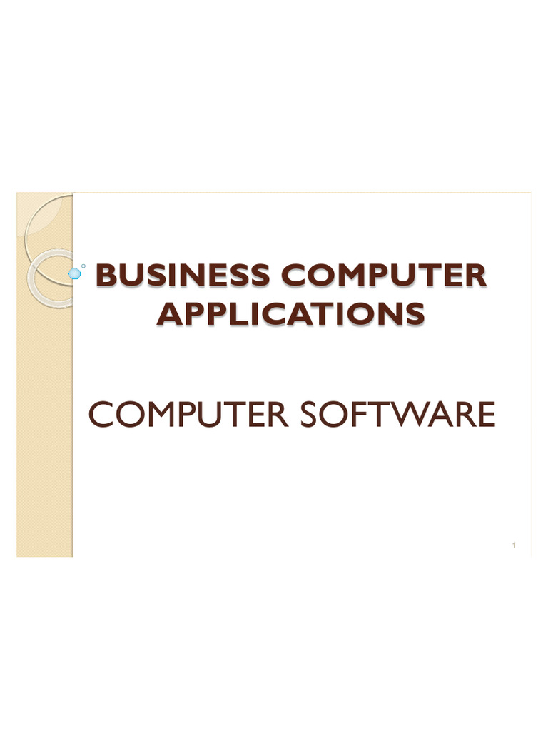 Computer Software & OS Basics | PDF | Operating System | Bios