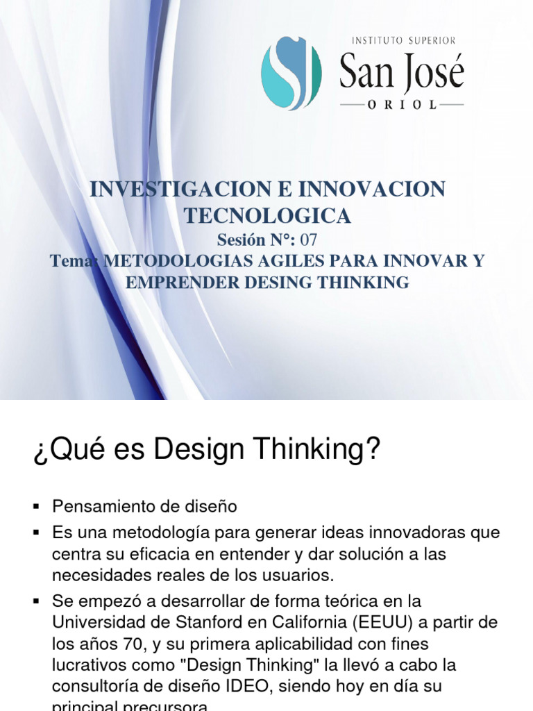 Sesion 07 Desing Thinking-2 | PDF | El pensamiento de diseño | Ciencia cognitiva