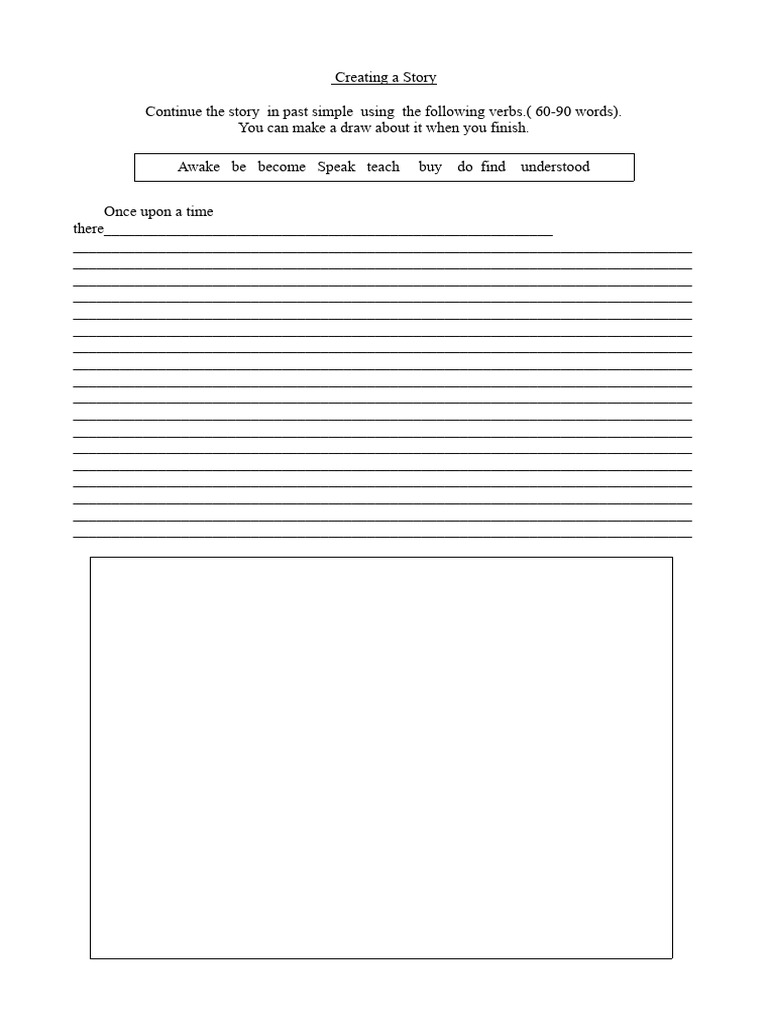 Past Simple Story Creation Exercise | PDF | Self-Improvement