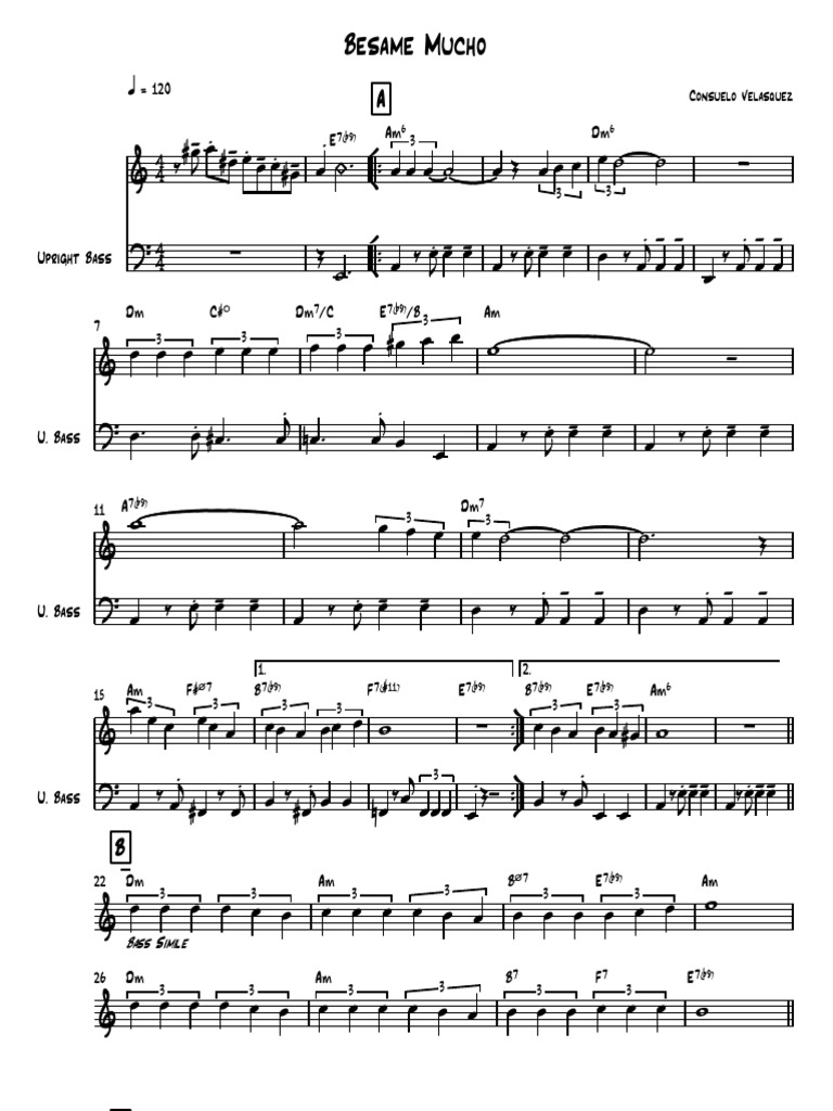 Besame Mucho Concert Lead Sheet | PDF
