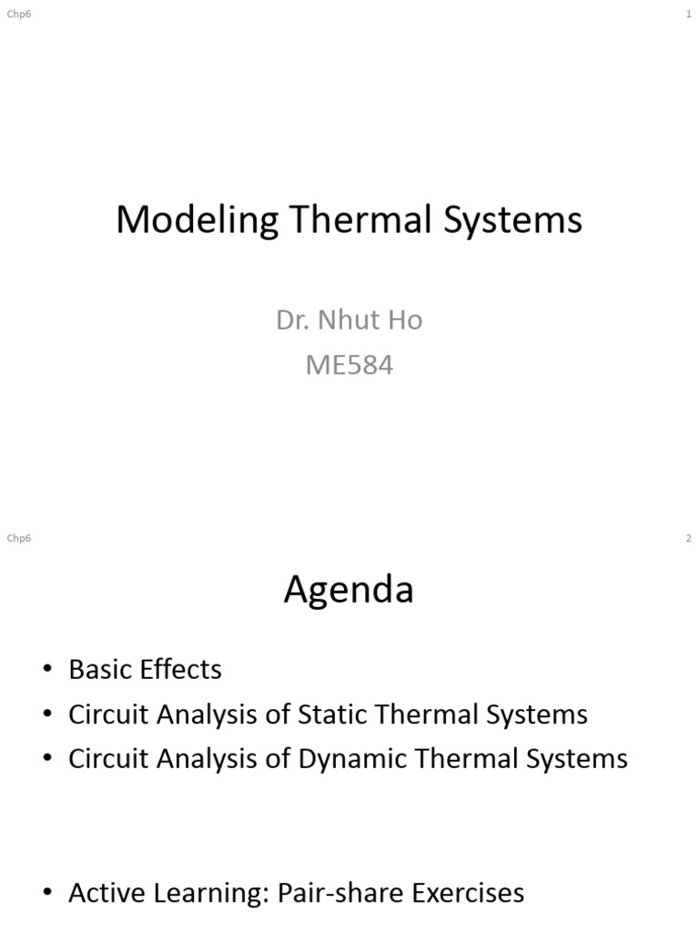 Chapter 6 Thermal Systems | PDF | Thermal Conduction | Heat Transfer