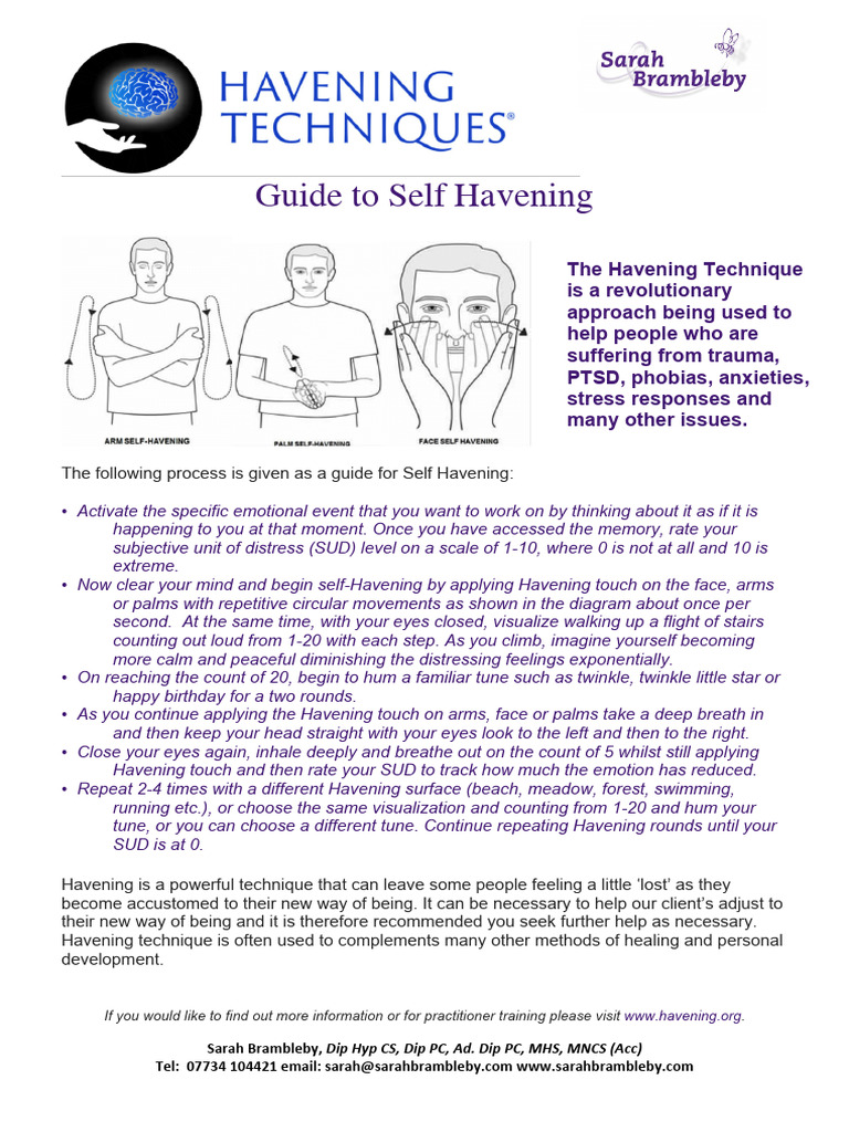 Guide to Self Havening | PDF | Abnormal Psychology | Emotions