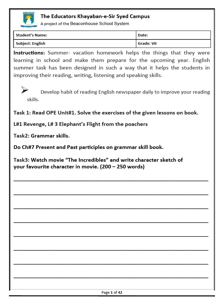 Grade 7 Summer Pack 2 | PDF | Arithmetic Mean | Substance Abuse