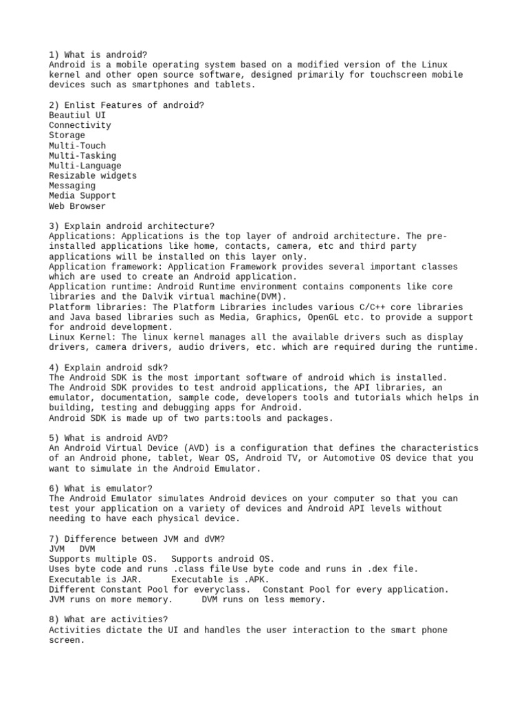 Mad Oral | PDF | Android (Operating System) | Application Software