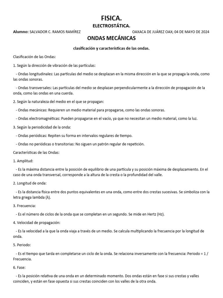 Fisica. Electrostatica | PDF | Electromagnetismo | Olas