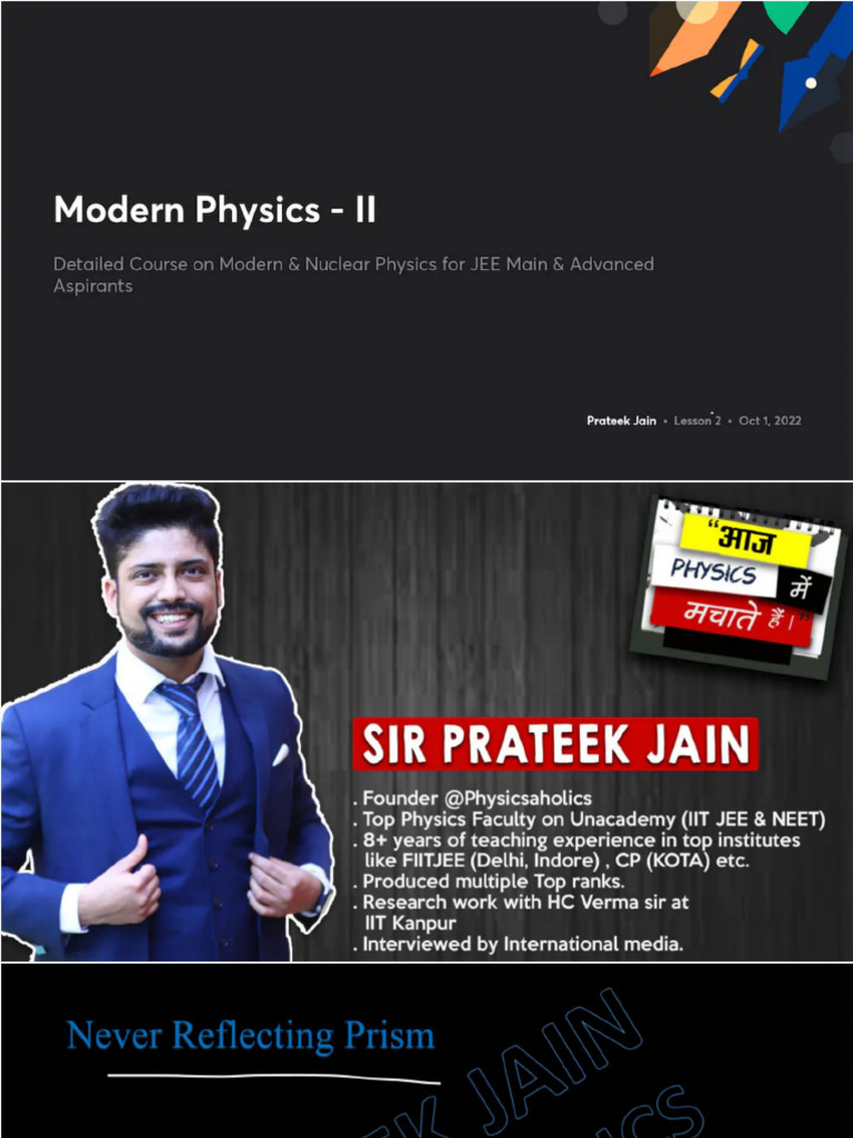 Modern Physics II With Anno | PDF